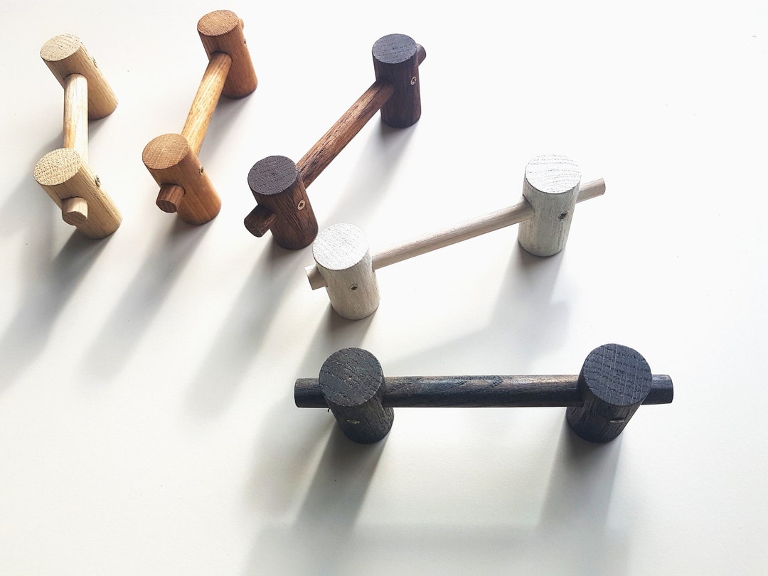 Oak Wood Knob Handles, Kitchen Cabinet Furniture Pulls, Minimalust Pulls for Drawer,replacement ...