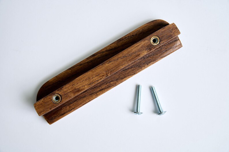 Handmade Oak Wooden Pulls: Minimalist Kitchen Cabinet Hardware - Etsy