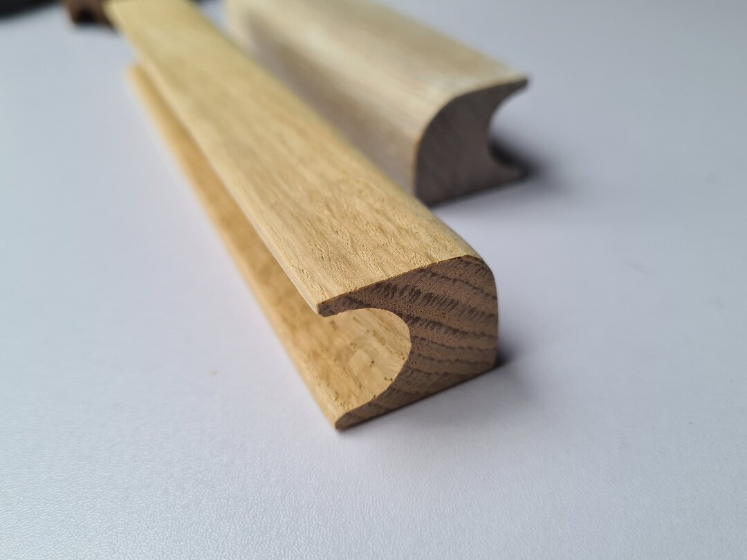 Oak Wood Handles Simple Kitchen Cabinet Hardware Drawer Pulls ...