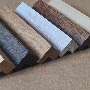 Long Wood Pulls Oak Handles Simple Kitchen Hardware Dresser Pulls ...