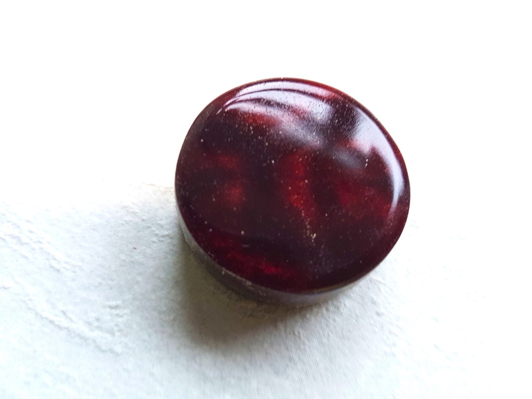 Handmade Deep Red Resin Knob: Luxurious Drawer Handle - Etsy