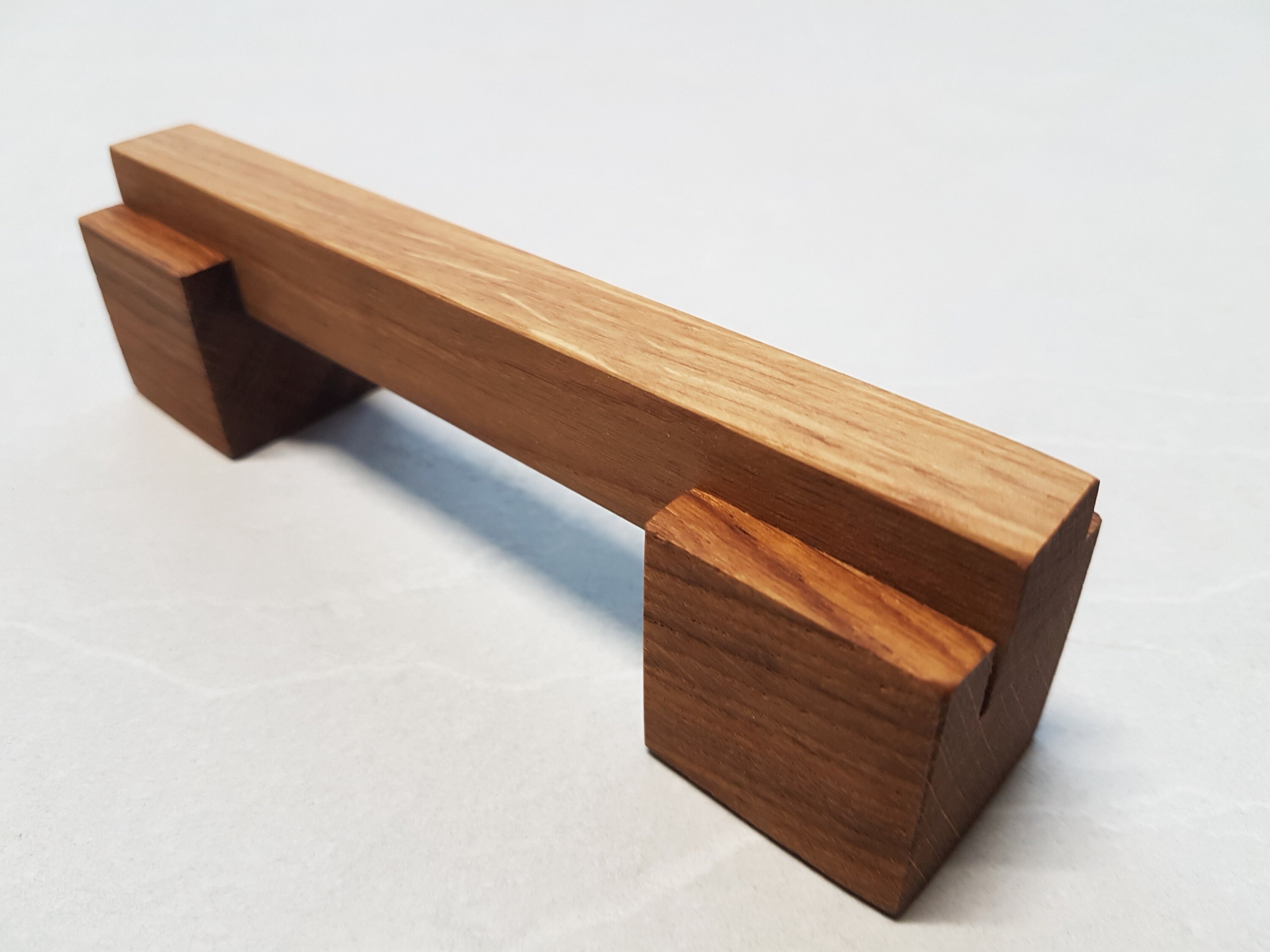 Long Oak Wood Handles Pulls Simple Kitchen Hardware Dresser Pulls ...