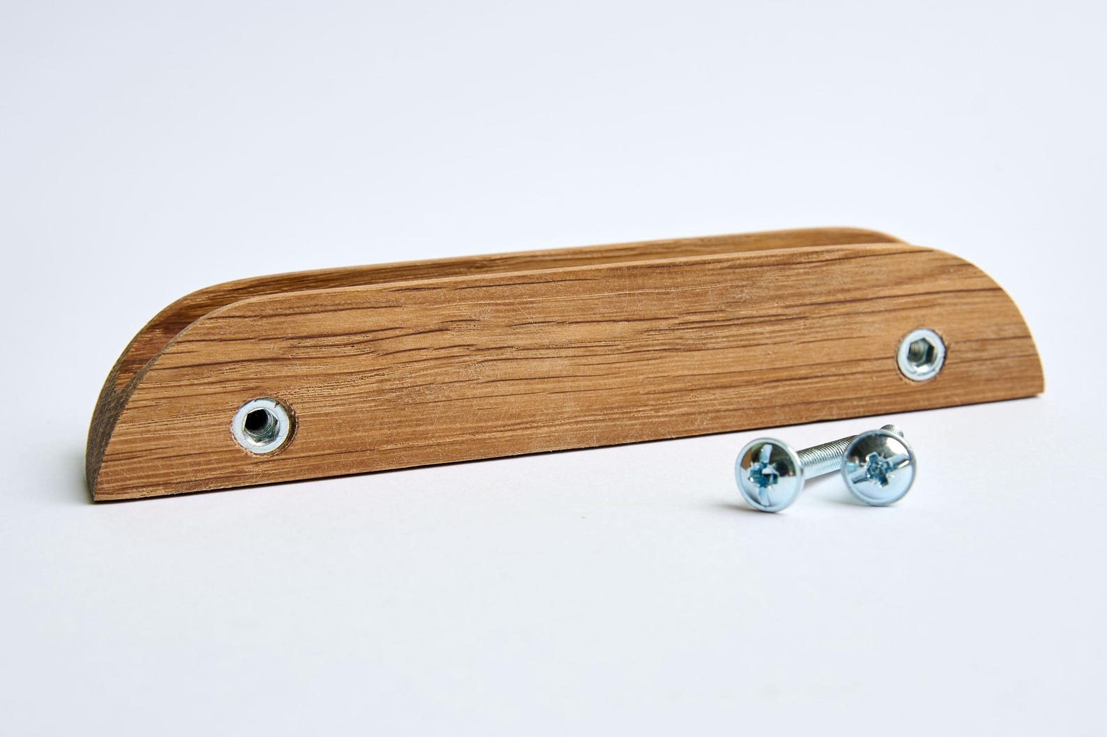 Handmade Oak Wood Drawer Pulls: Modern Rounded Furniture Handles - Etsy