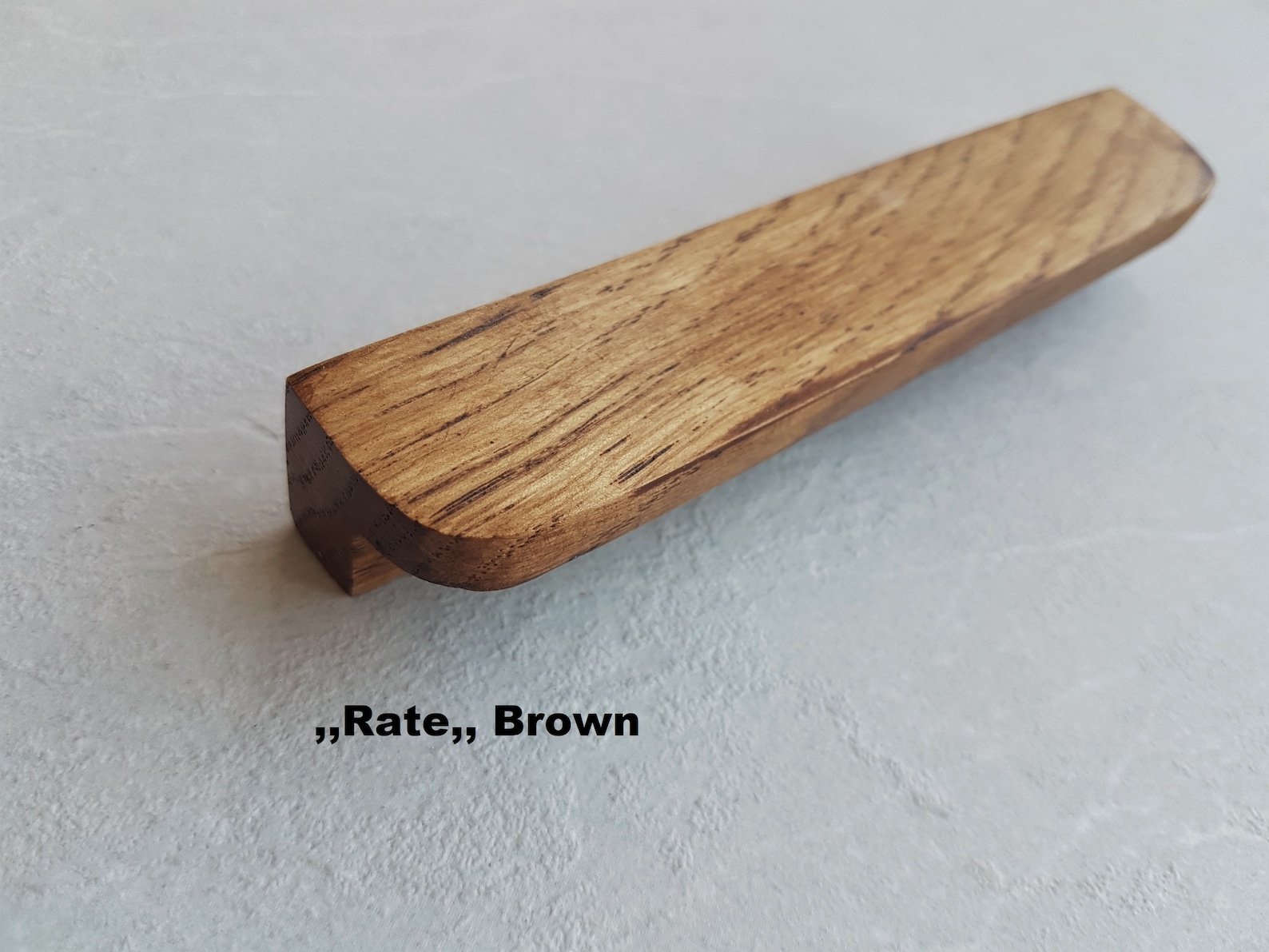 Rounded Long Wood Pulls Oak Handles Simple Kitchen Hardware Dresser ...