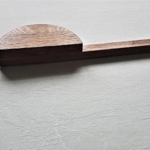 Handmade Oak Cabinet Handle: Round Wooden Drawer Pull - Etsy