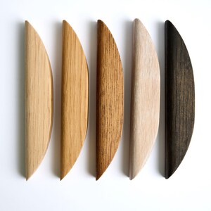 Handmade Oak Wood Cabinet Pull: Minimalist Drawer Handle - Etsy