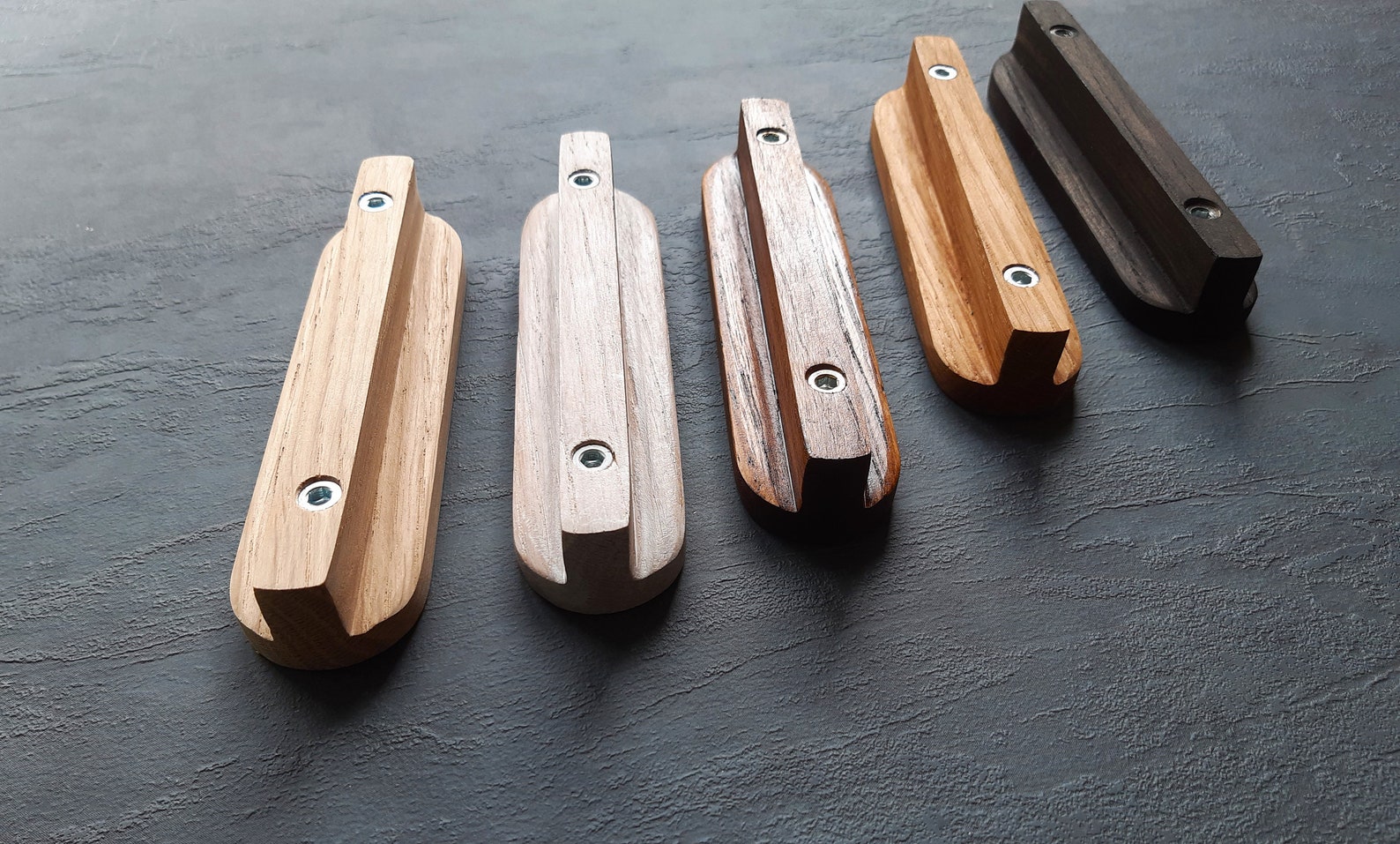 Oak Pulls Wood Handles, Natural Kitchen Furniture Hardware, Dresser ...