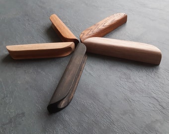Long Oak Wood Handles Pulls Simple Kitchen Hardware Dresser Pulls ...
