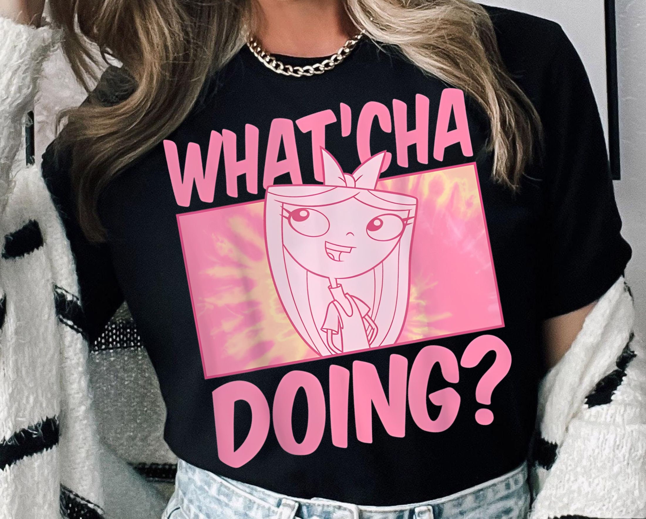 Retro Disney Isabella Whatcha Doing Shirt Funny Phineas and Ferb T ...