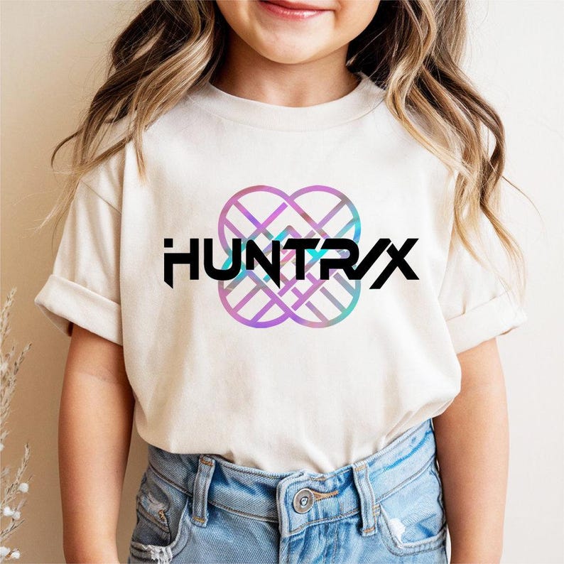 Huntrix Girls Logo Shirt, Kpop Demon Hunters Tshirt, Huntrix Girl Shirt ...