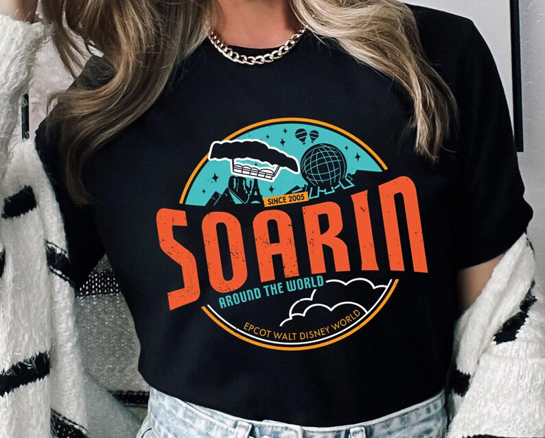 Vintage Soarin Around the World Shirt Soaring Ride Disney Epcot T-shirt ...