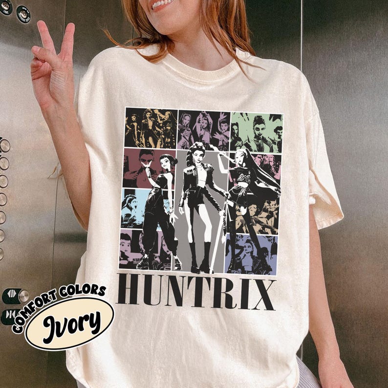 Kpop Demon Hunters Shirt, Huntrix Girl T-shirt, Kpop Idol Group Shirt ...