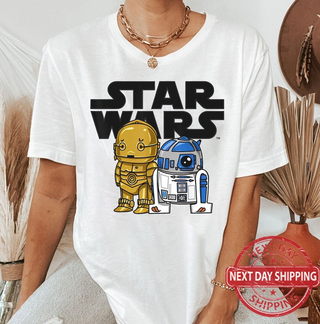 Disney Star Wars Vintage Shirt, Funny Droids R2-D2 and C-3po T-shirt ...