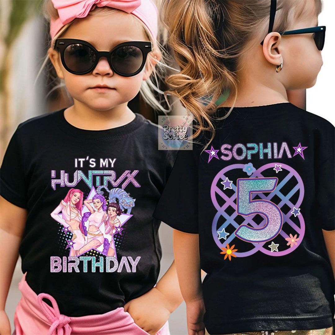 Custom Huntrix Birthday Girl Shirt, Custom It's My Huntrix Birthday ...