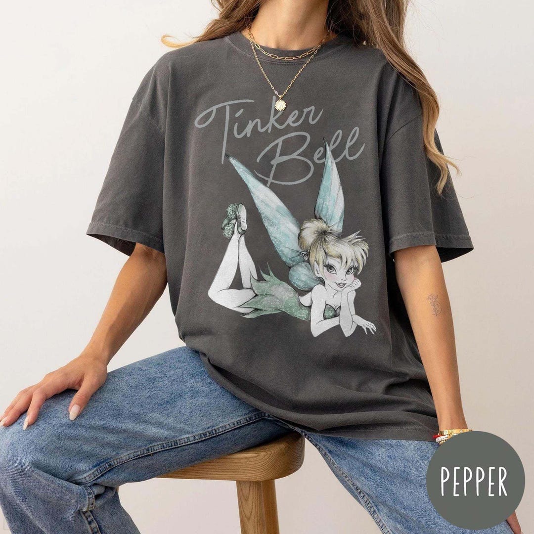 Vintage Disney Tinker Bell Comfort Colors Shirt, Tinkerbell 1953 ...