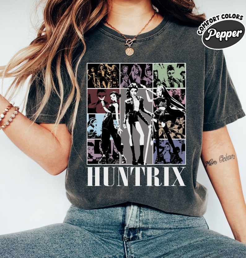 Kpop Demon Hunters Shirt, Huntrix Girl T-shirt, Kpop Idol Group Shirt ...