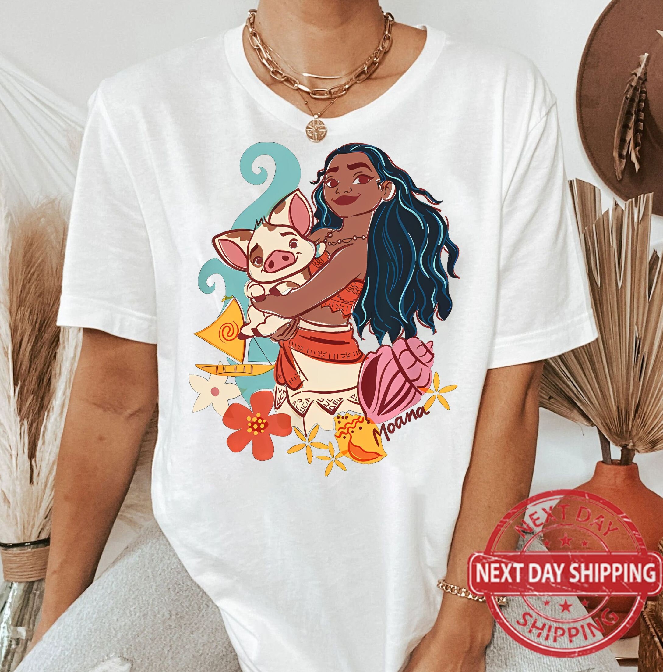 Vintage Disney Moana Characters Shirt, Hei Hei Moana Birthday T-shirt ...