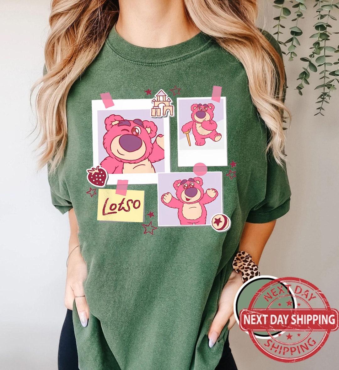 Retro Disney Pixar Toy Story Characters Shirt, Cute Lotso Grid Photos ...