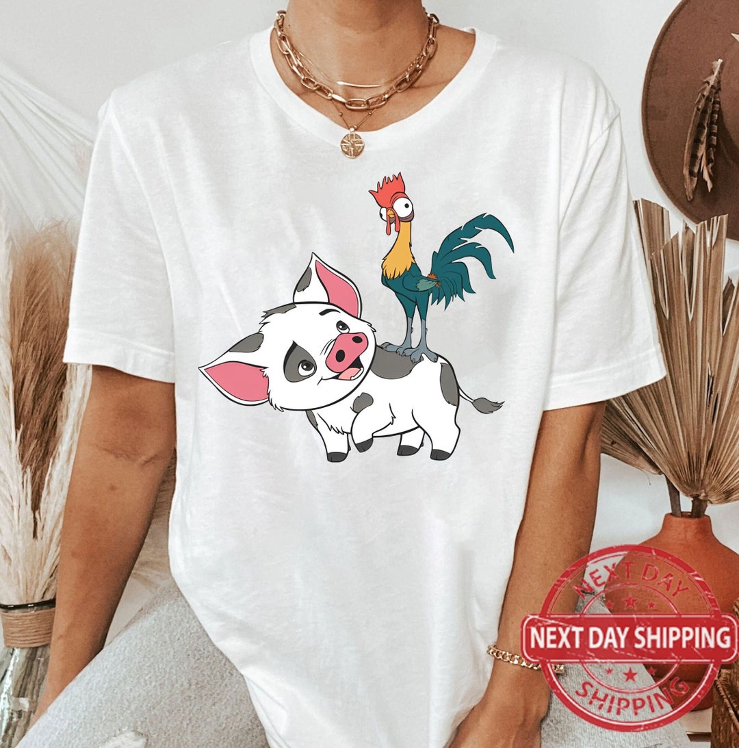 Vintage Disney Moana Characters Shirt, Funny Hei Hei and Pua T-shirt ...