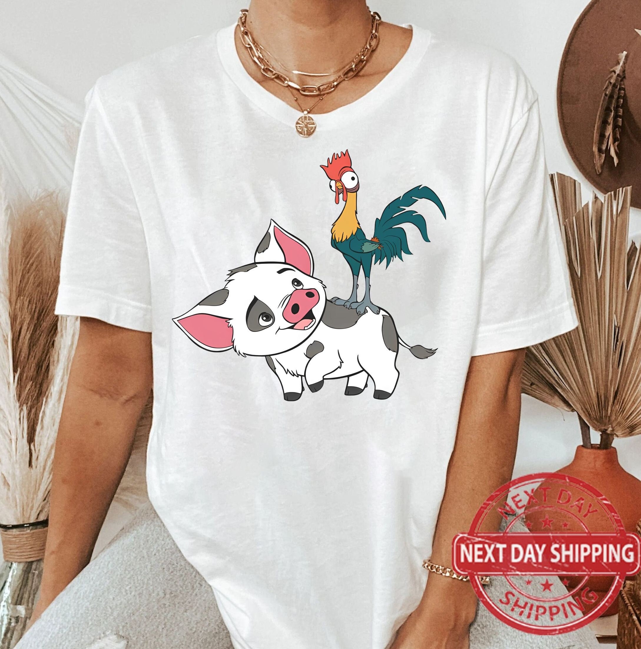 Vintage Disney Moana Characters Shirt, Funny Hei Hei and Pua T-shirt ...