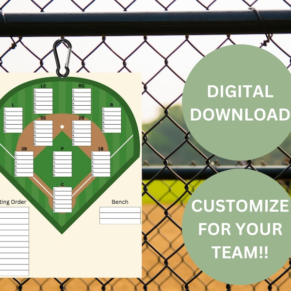 Baseball Line up Board - Etsy