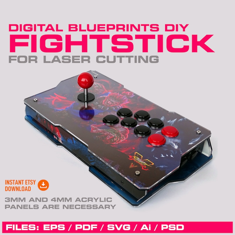 Fightstick Enclosure - Etsy