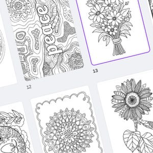 Mindful Colouring Sheets - 30 Different Printable Sheets - PDF File ...