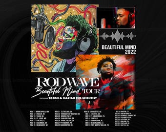 Rod Wave Nostalgia Png File, 90s Rap Music, Rapper Rod Wave Tour Design ...