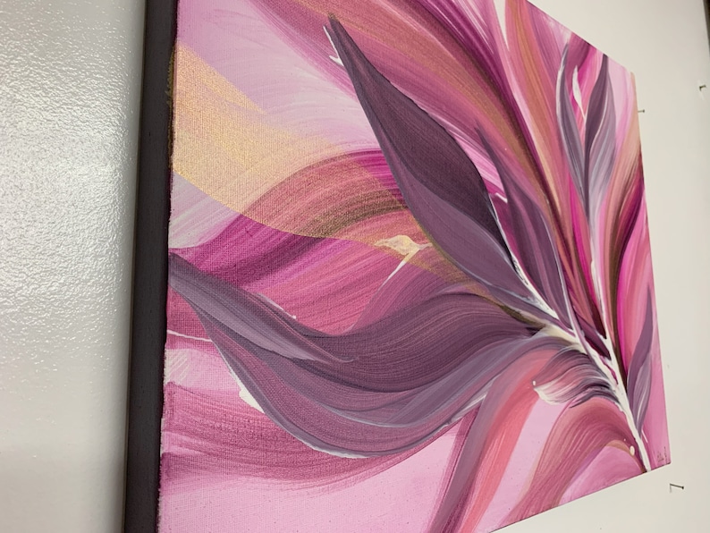 Beautiful Original Botanical Abstract Painting 40x50cm - Etsy