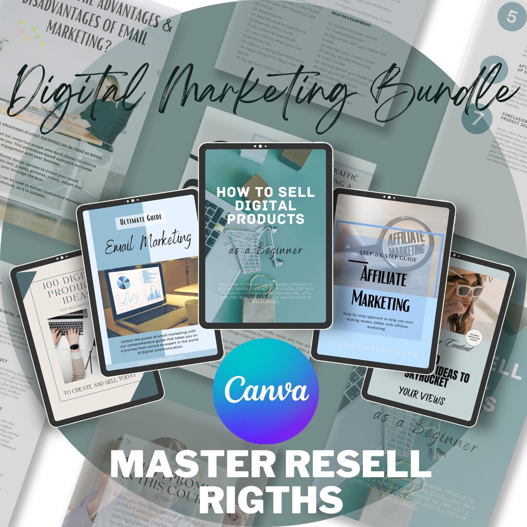 Master Resell Digital Marketing Bundle Ebooks, Affiliate Marketing ...