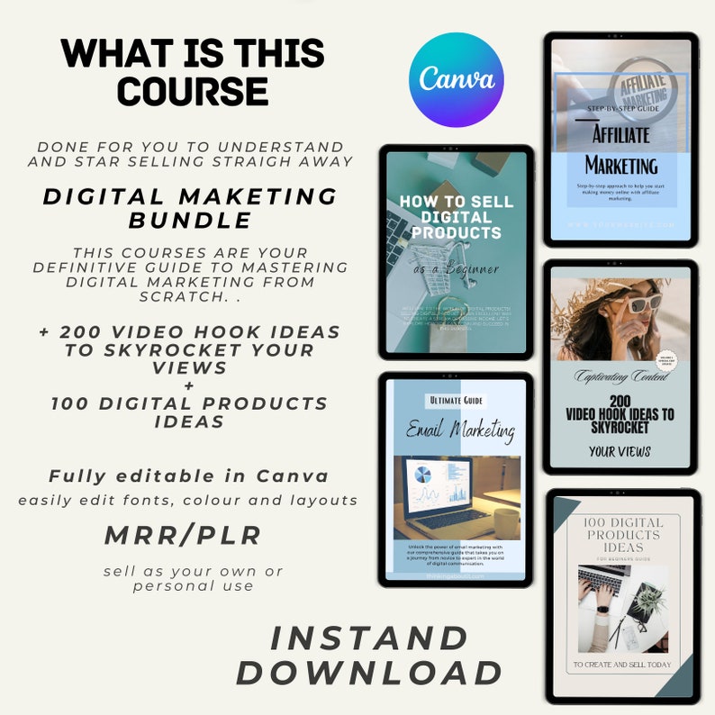 Master Resell Digital Marketing Bundle Ebooks, Affiliate Marketing ...