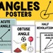 Angles Posters - Geometry Terminology - Math Vocabulary Classroom ...