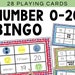 Math Bingo With Words & Pictures - Numbers 0 to 20 - Number Sense ...