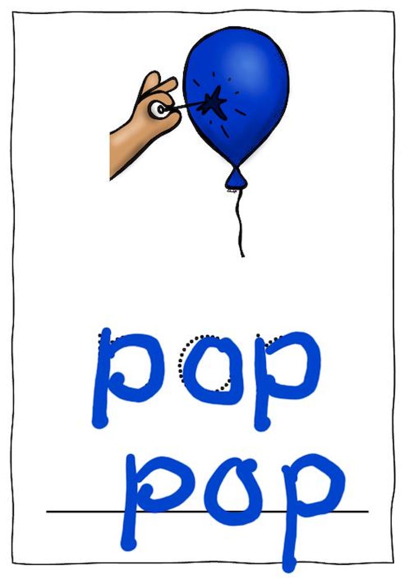 Handwriting Practice Cards - CVC Words Write & Wipe | Phonics | Writing ...