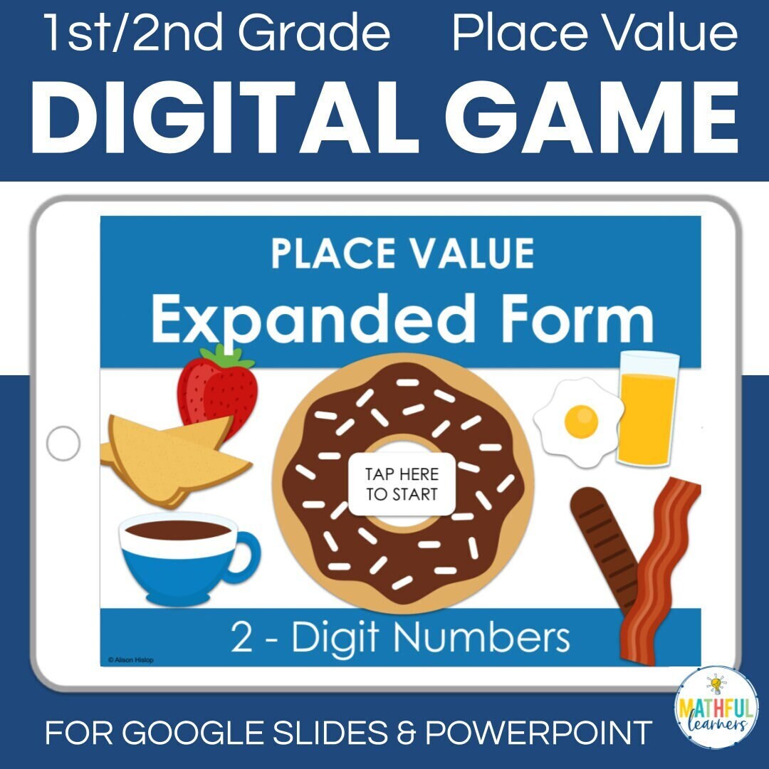 Expanded Form 2-digit Place Value Digital Math Game | Google Slides ...
