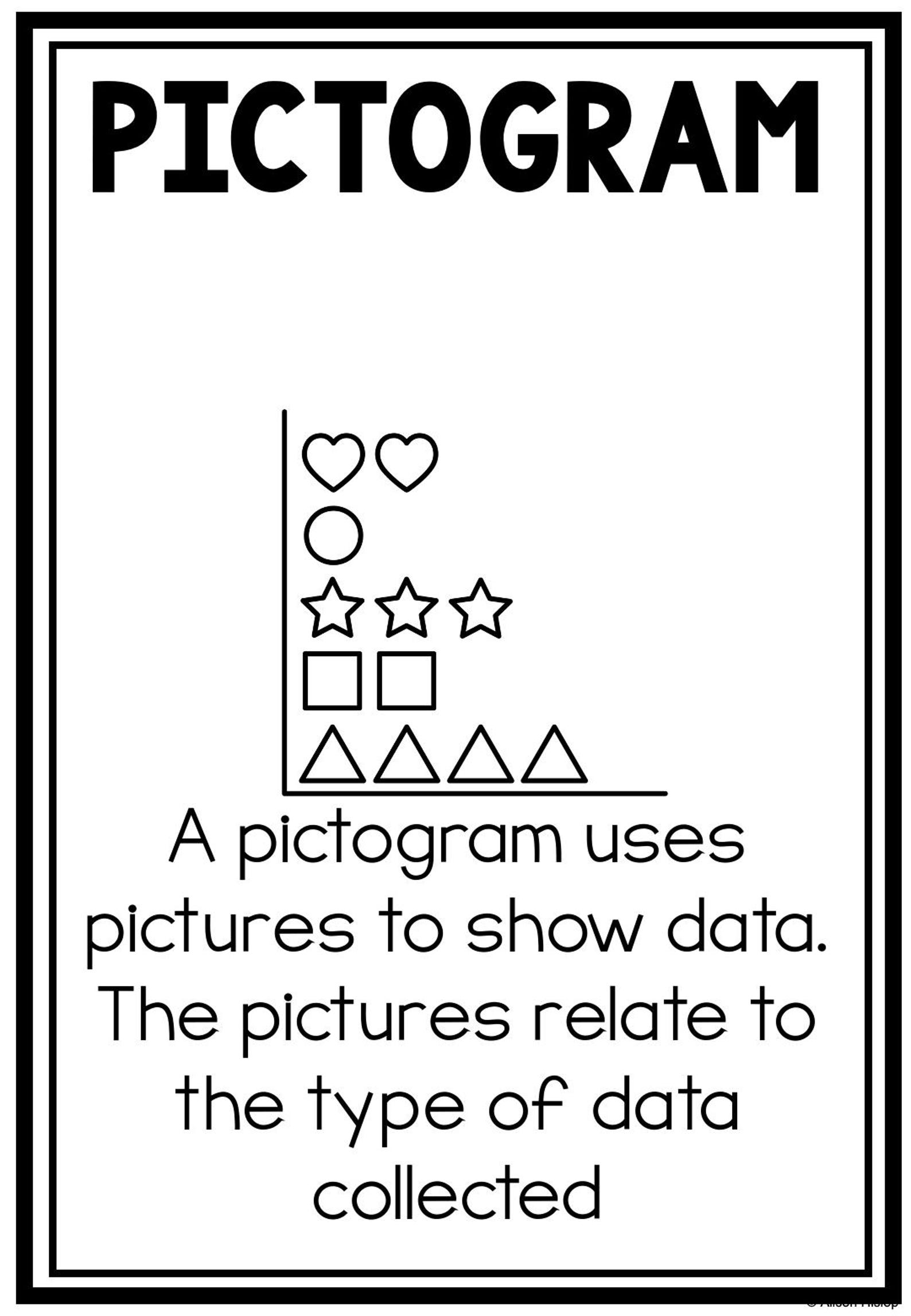 Data and Statistics Posters - Math Terminology, Definitions & Visual ...