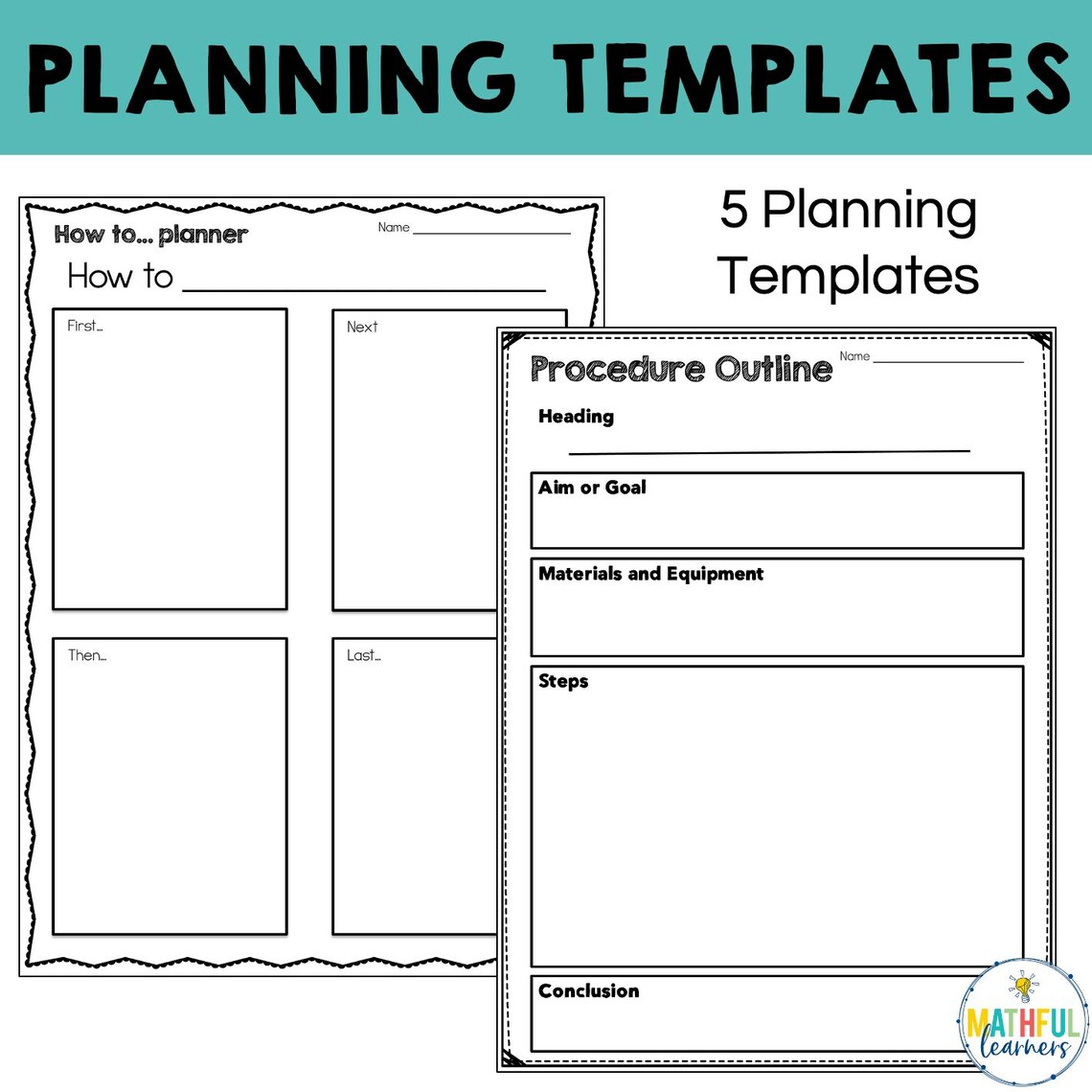 Procedural Writing - Posters Prompts Templates for Sequence & Procedure ...