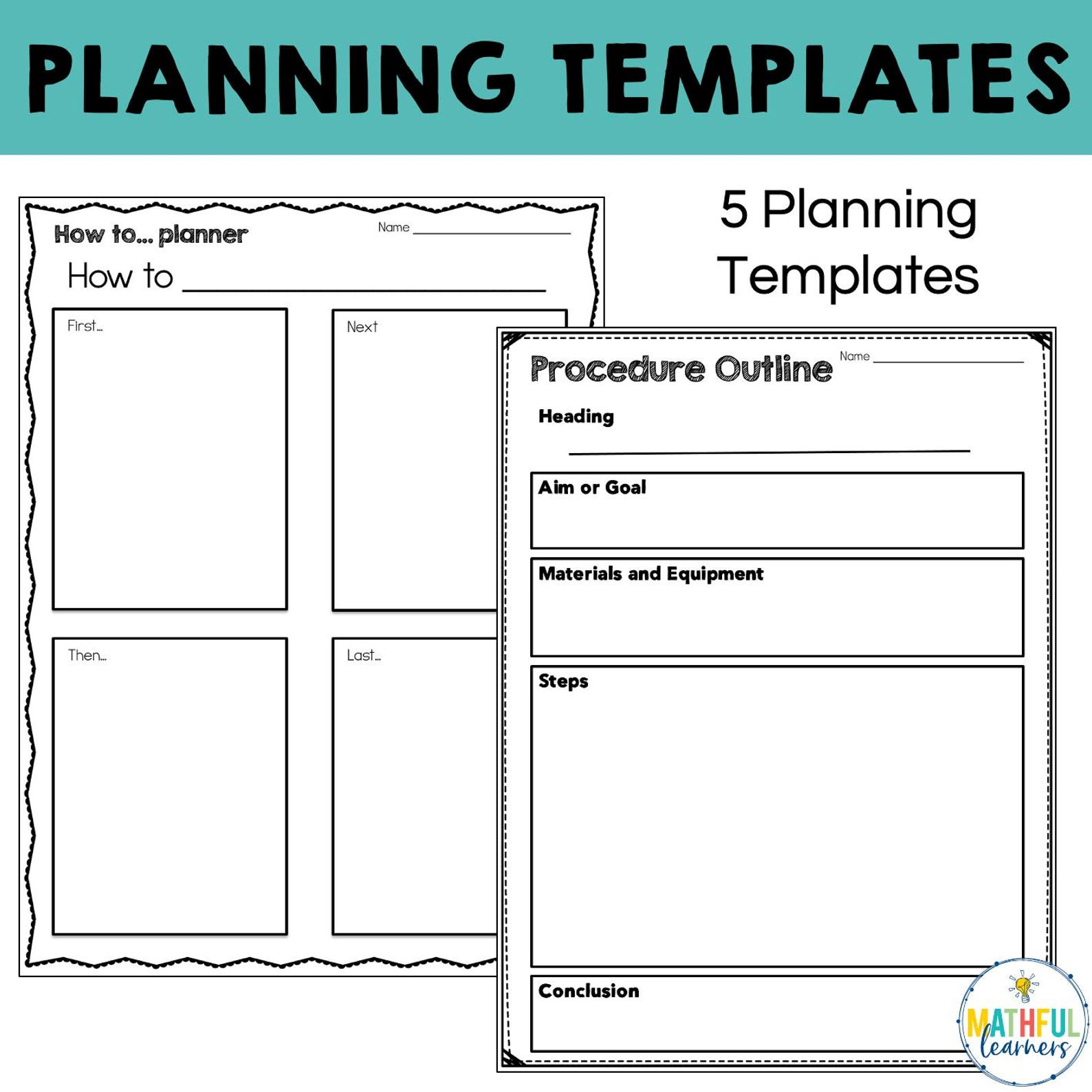 Procedural Writing - Posters Prompts Templates for Sequence & Procedure ...