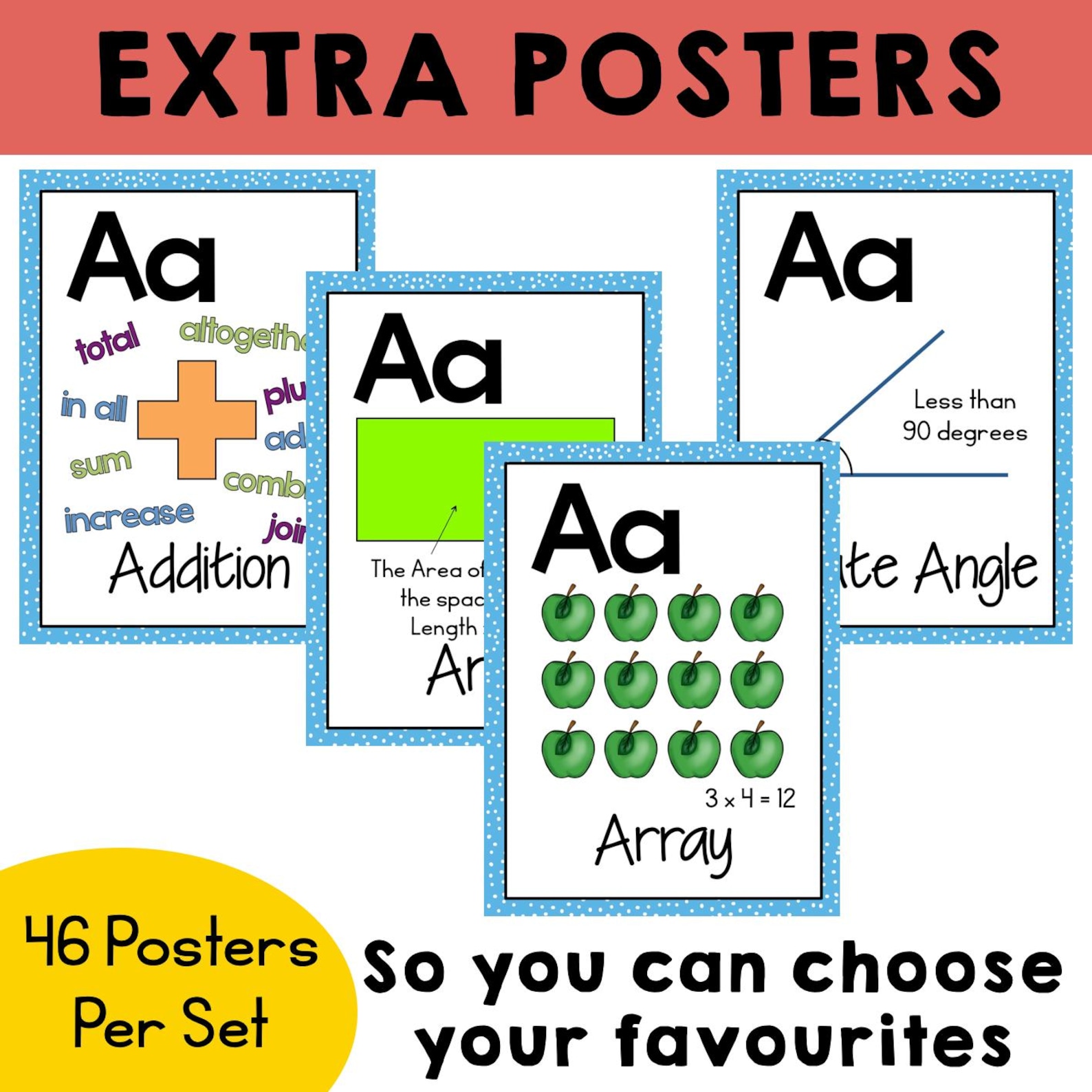 Math Alphabet Posters | Teach Maths Vocabulary With Math A-Z Posters ...