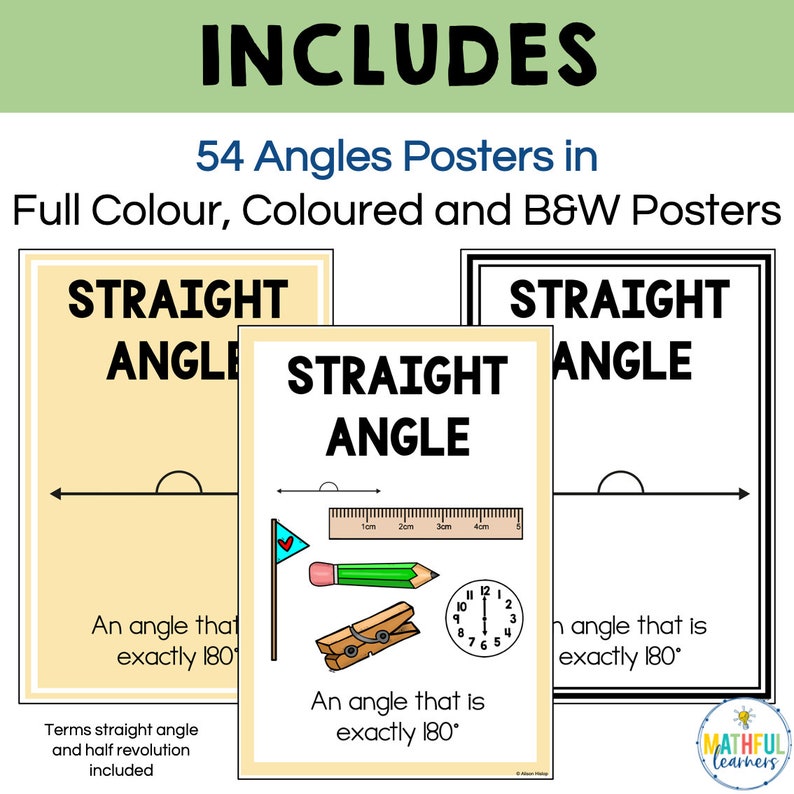 Angles Posters - Geometry Terminology - Math Vocabulary Classroom ...
