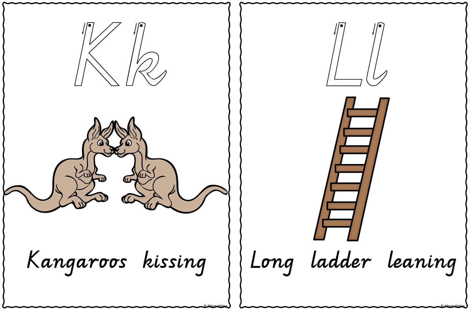 Ants in the Apple Alphabet Posters & Flashcards - Victorian Modern ...