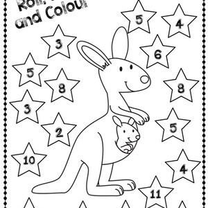 Australia Numbers to 12 and Colours Activity - Maths Counting ...