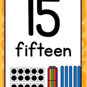 Number Posters & Flashcards - Tens Frame, Icypole Stick - 0-20, 10's to ...