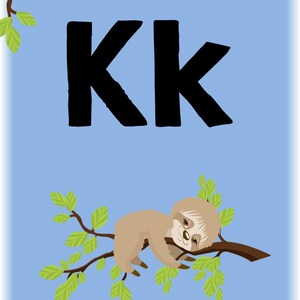 Sloth-themed Alphabet Posters | Classroom Decor | A-Z Educational ...