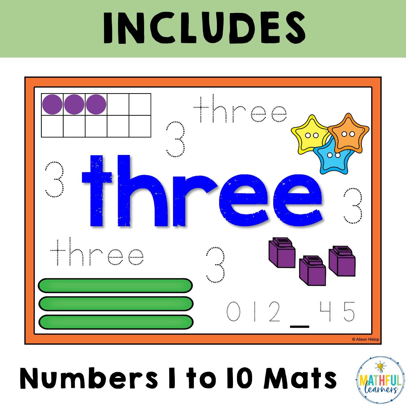 Numbers 1 to 10 Printable Mats - Learning Numbers to 10 | Counting ...