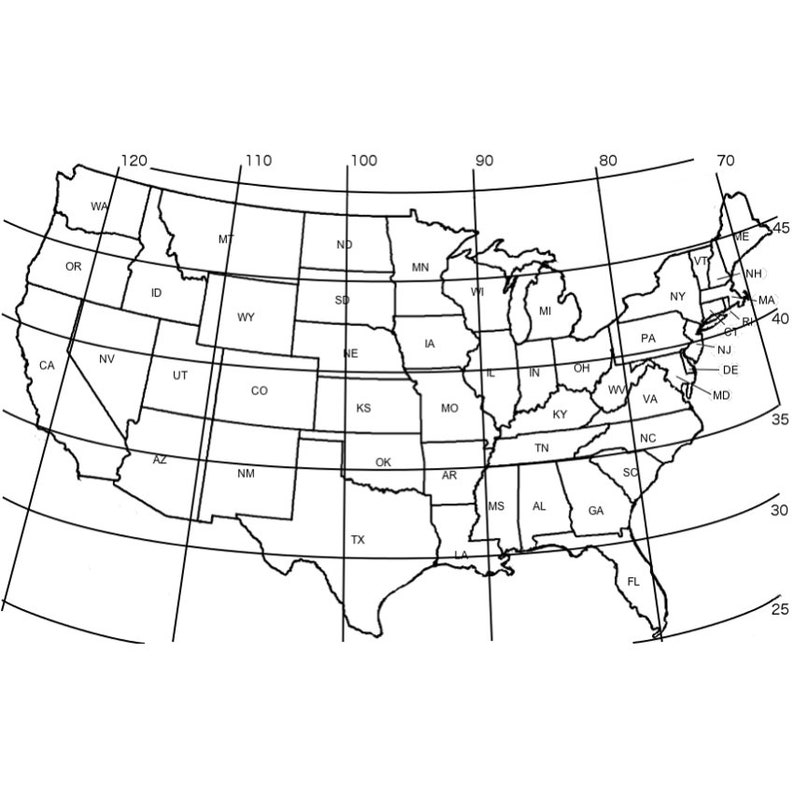 USA Maps Clipart | High-resolution Digital Map Graphics | United States ...