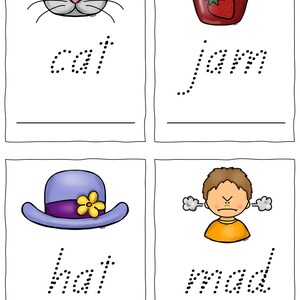 Handwriting Practice Cards - CVC Words Write & Wipe - QLD Font ...