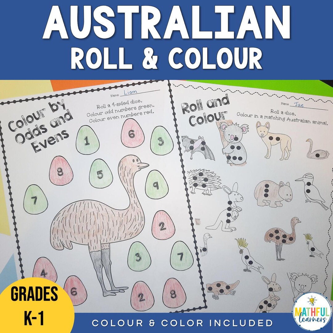 Australia Numbers to 12 and Colours Activity - Maths Counting ...