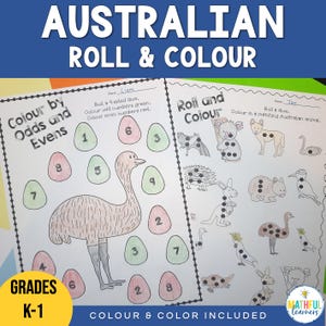 Australia Numbers to 12 and Colours Activity - Maths Counting ...