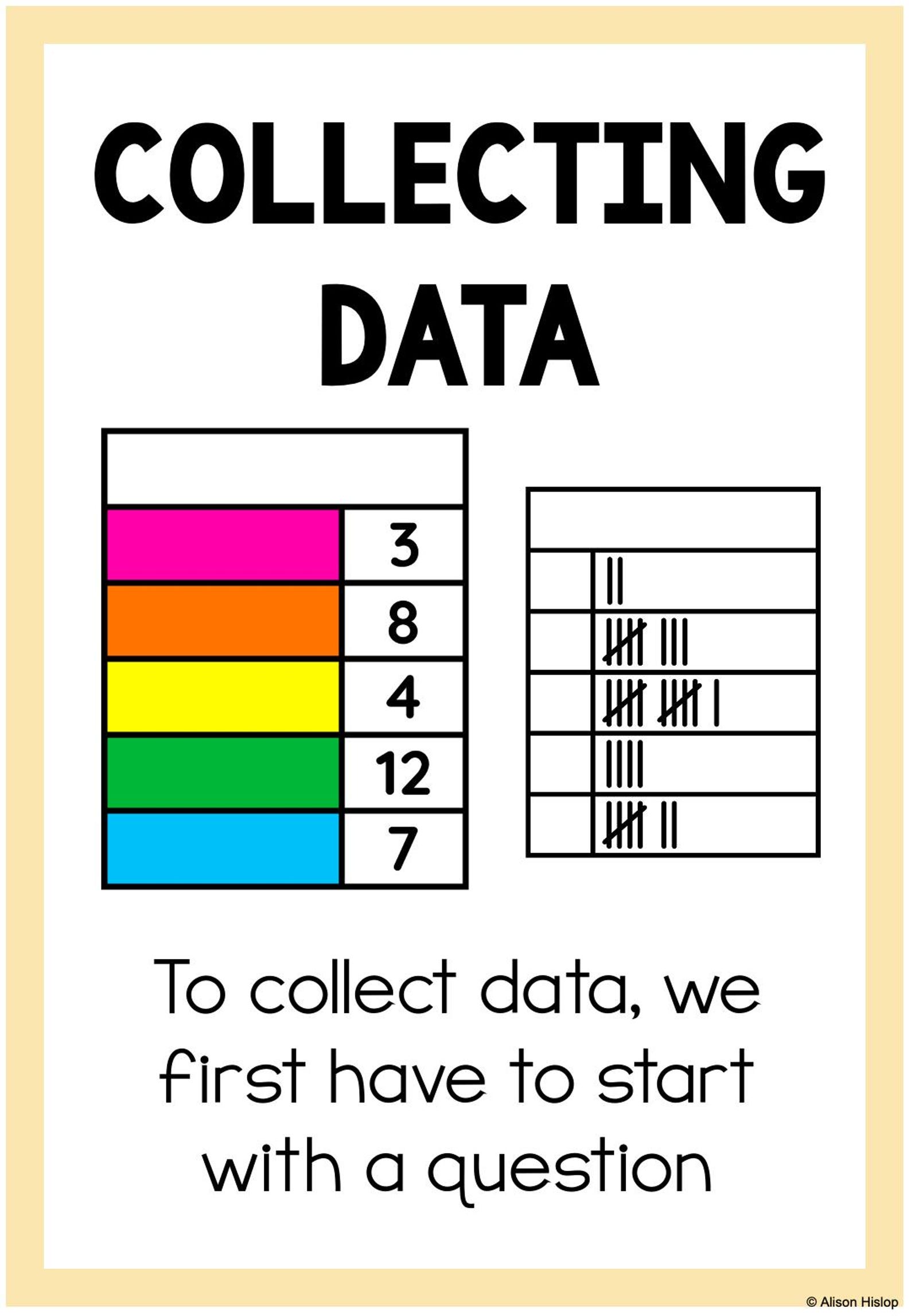 Data and Statistics Posters - Math Terminology, Definitions & Visual ...